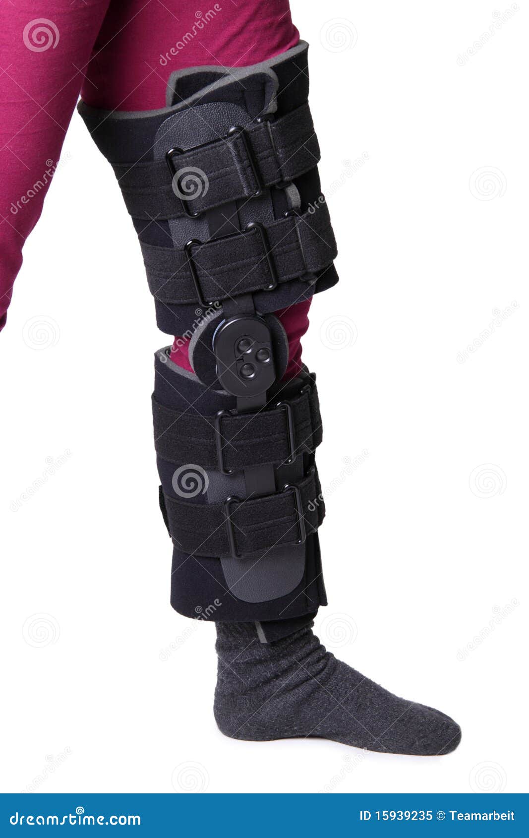Leg brace stock image. Image of brace, mobility, movement - 15939235