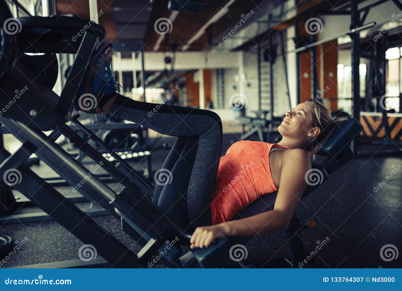 Leg Day for Beautiful Woman Stock Image - Image of physical, female ...