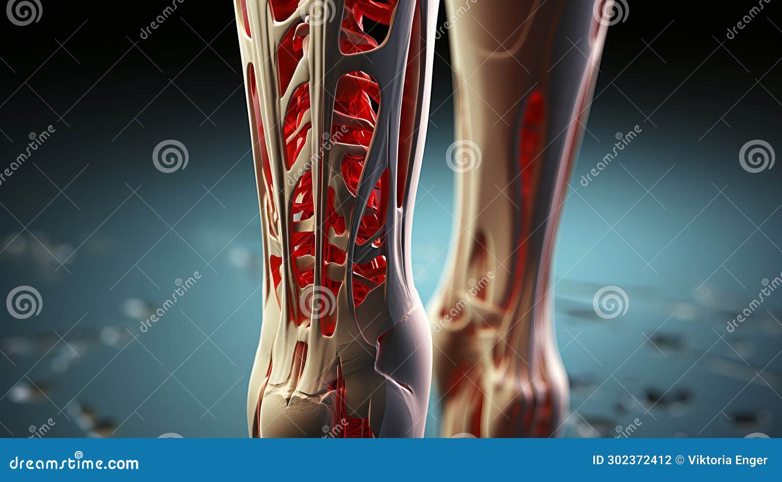 Leg Fracture Visualization with Precise Bone Position and ...