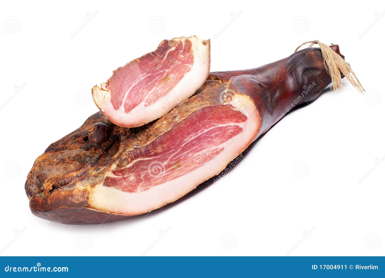 Leg of ham stock image. Image of isolated, delicious - 17004911