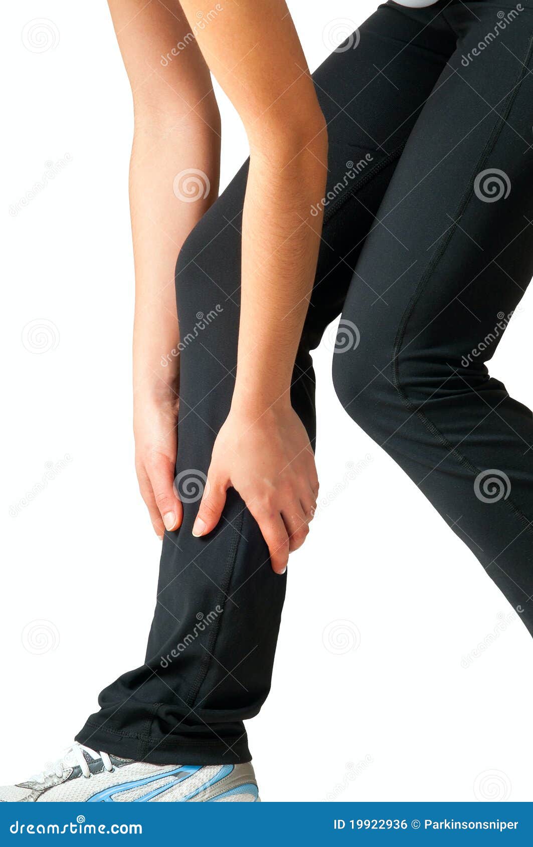 Leg Injury - Injured stock photo. Image of hold, holds - 19922936