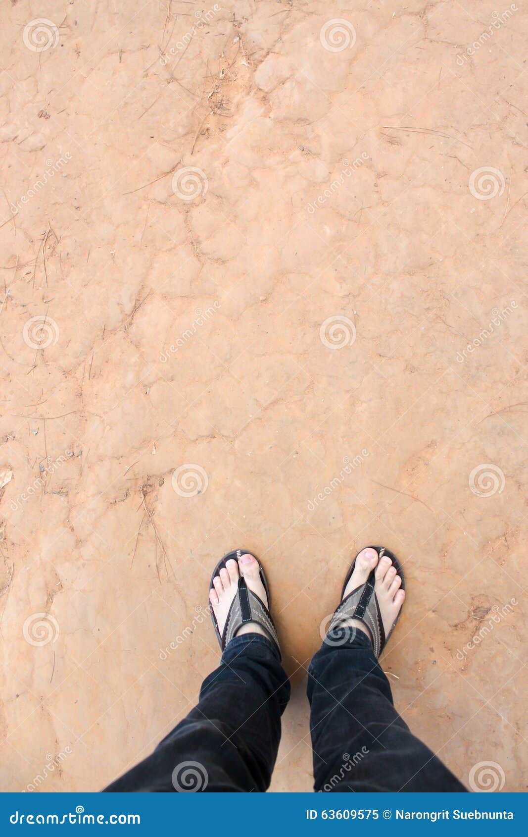 Leg of Man and Soil Texture Stock Image - Image of standing, clay: 63609575