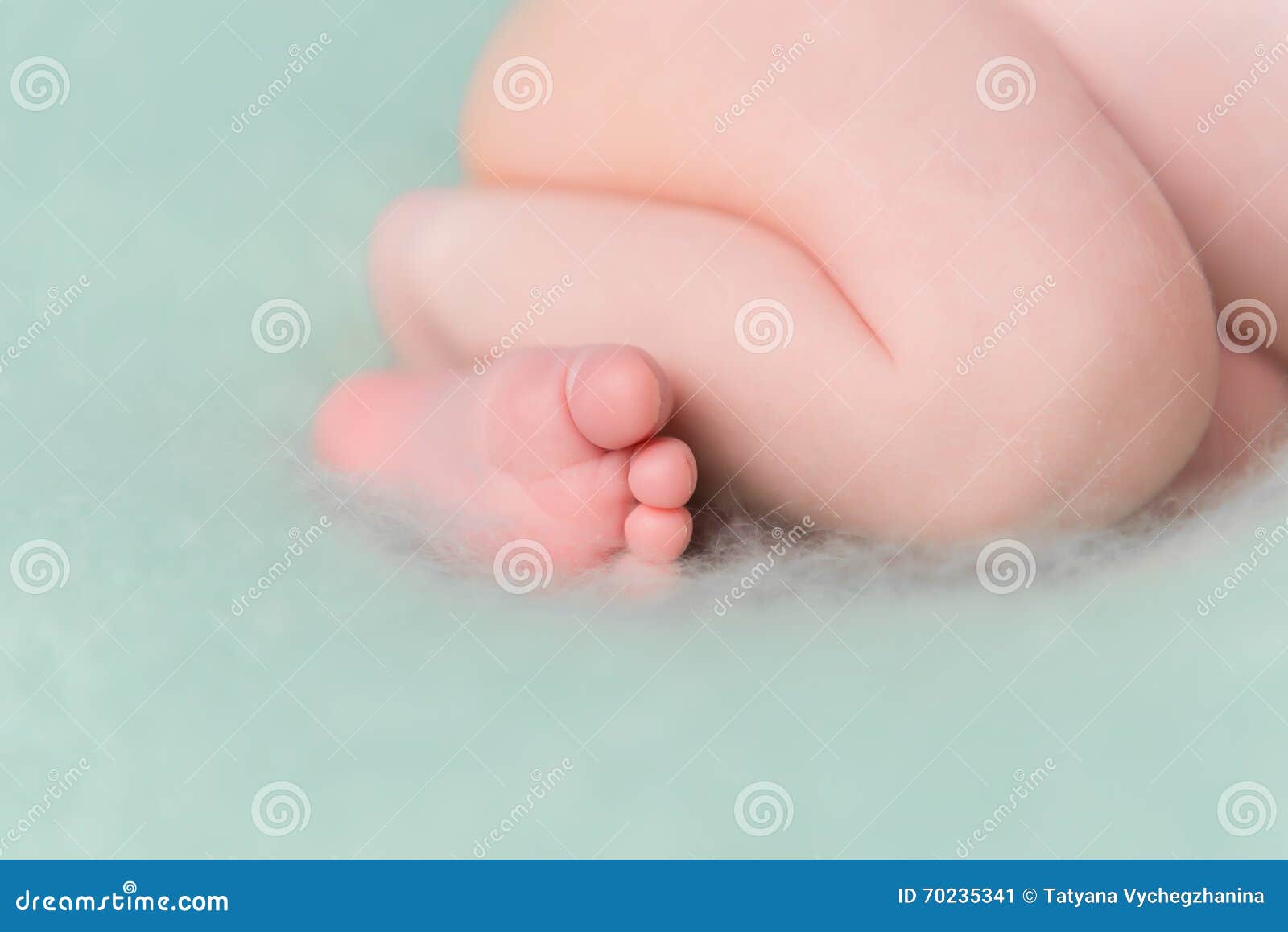 Leg of a newborn baby stock image. Image of baby, peaceful - 70235341