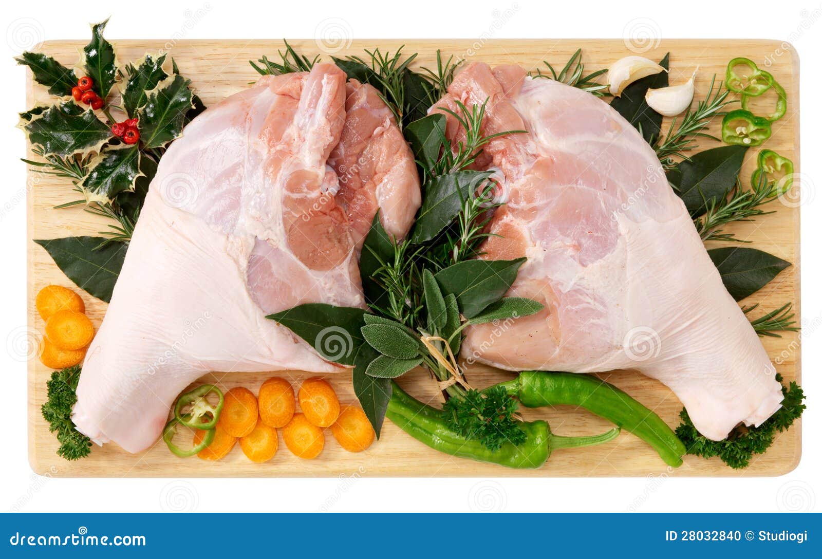 Leg of pork stock photo. Image of chopping, dinner, christmas - 28032840