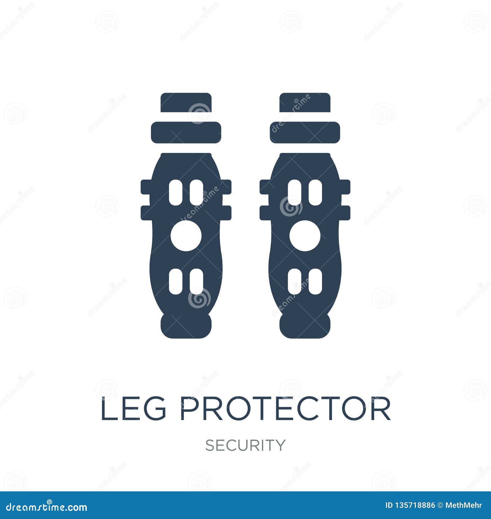 Leg Protector Icon in Trendy Design Style. Leg Protector Icon Isolated ...