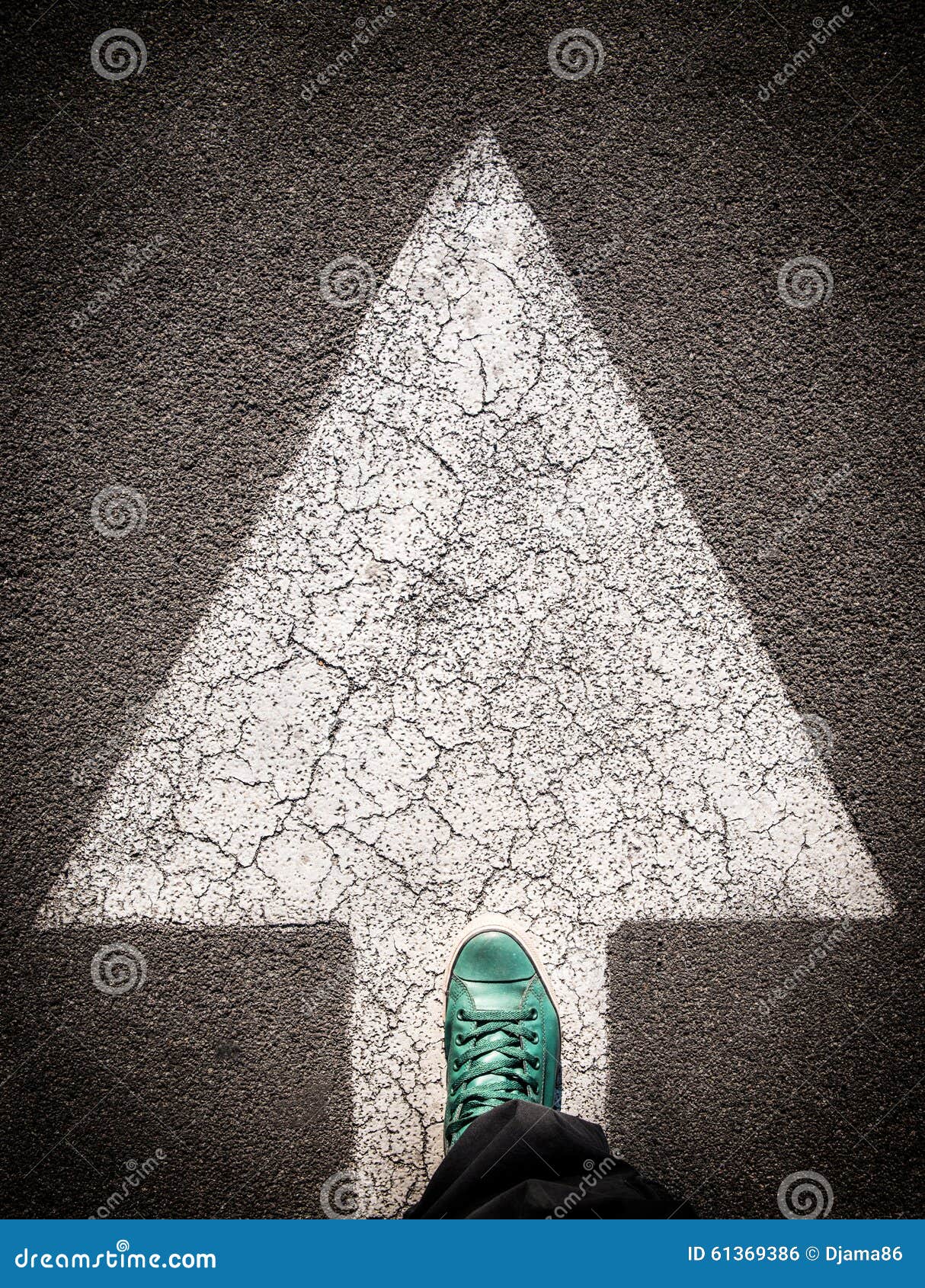 Leg on sign stock photo. Image of road, direction, pavement - 61369386