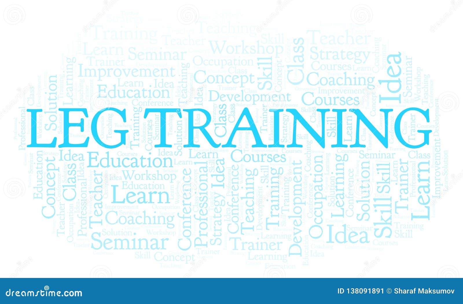 Leg Training word cloud stock illustration. Illustration of background ...