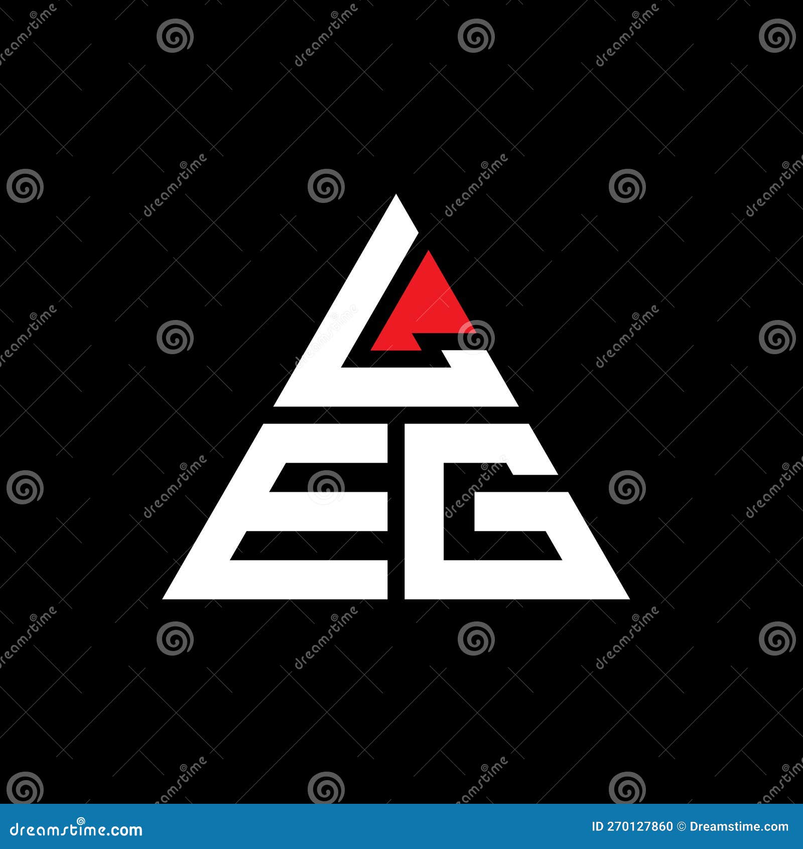 LEG Triangle Letter Logo Design with Triangle Shape. LEG Triangle Logo ...
