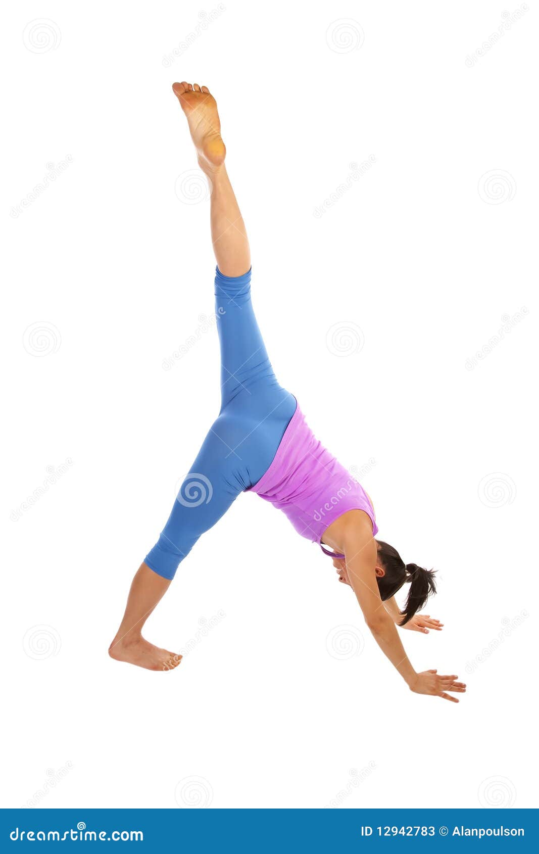 Leg up yoga stretch stock image. Image of meditation - 12942783