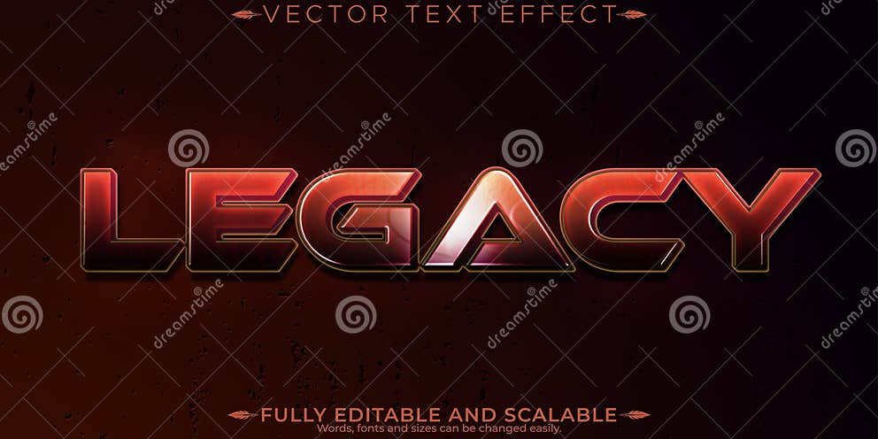 Legacy Editable Text Effect, Editable Steampunk and Vintage Text Style ...