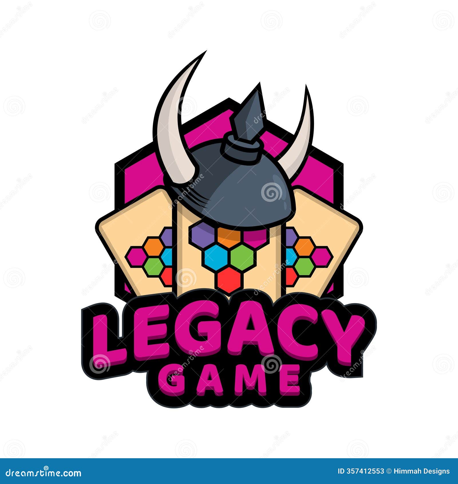 LEGACY GAME LOGO DESIGN VECTOR Stock Illustration - Illustration of ...