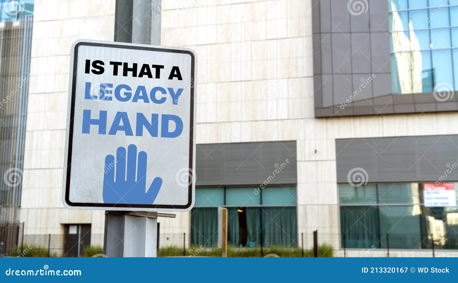Is that a Legacy Hand Sign in a Downtown City Setting Stock Image ...