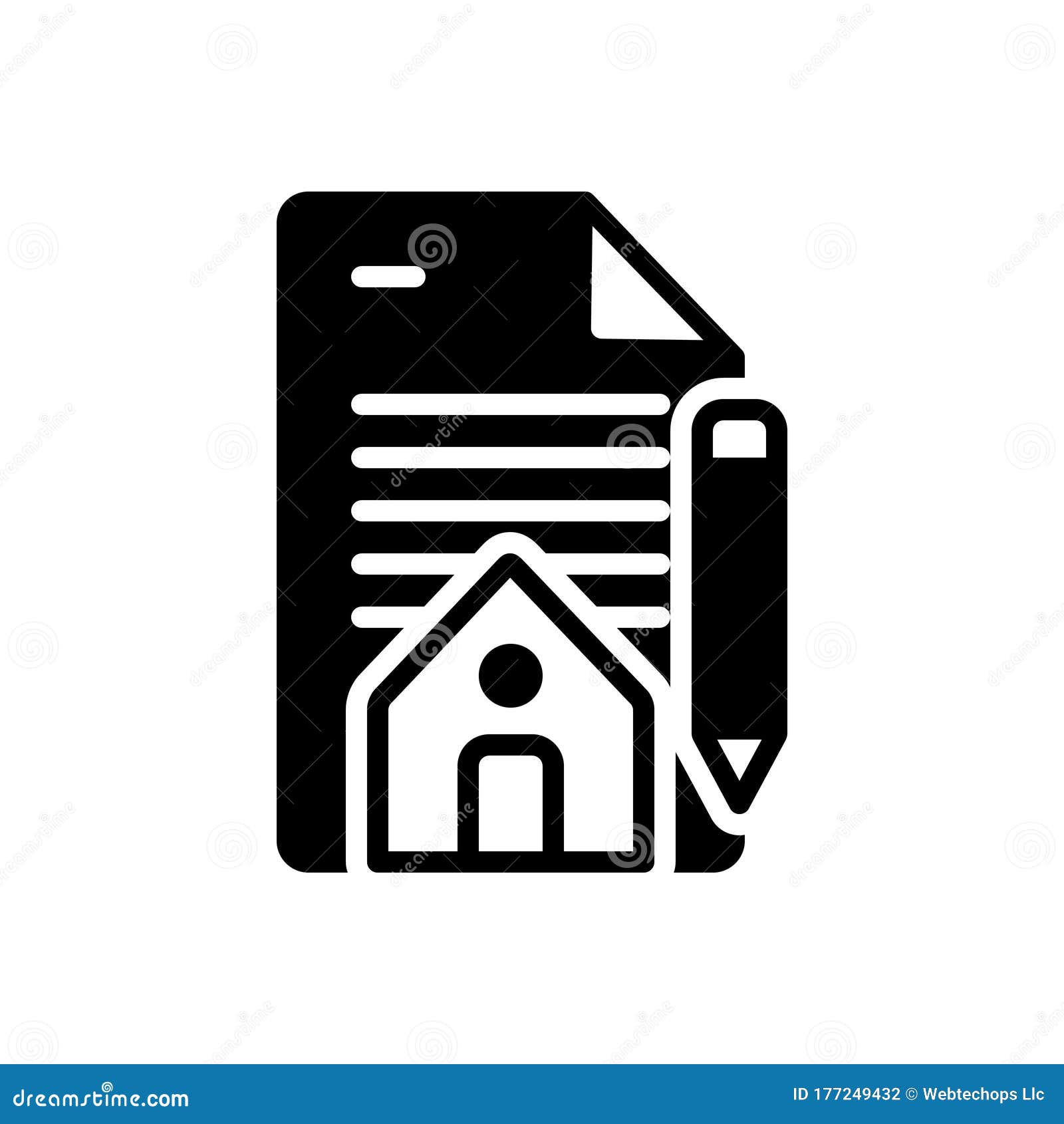 Black Solid Icon for Legacy, Inheritance and Bequest Stock Vector ...