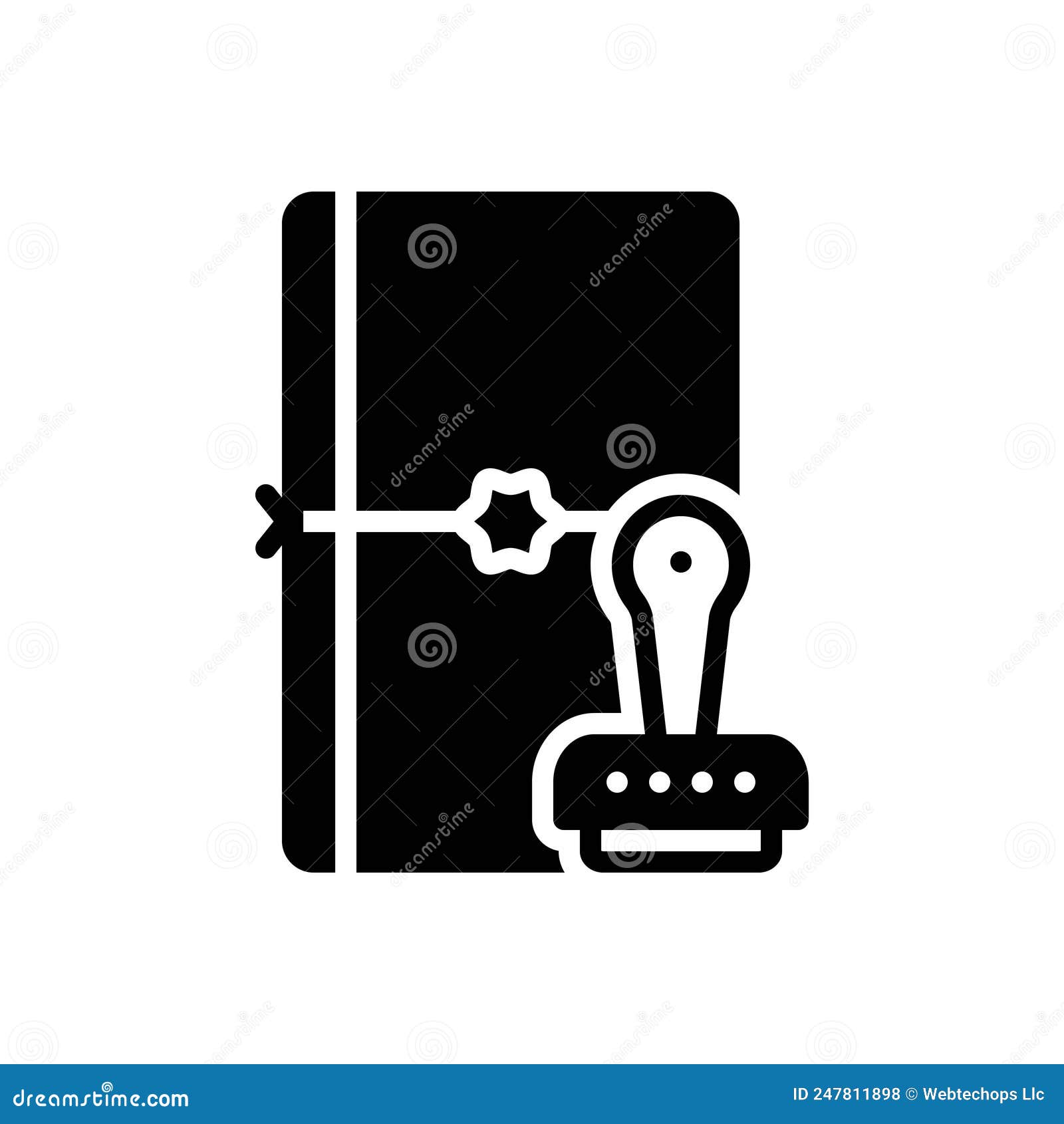 Black Solid Icon for Legacy, Property and Bequest Stock Vector ...