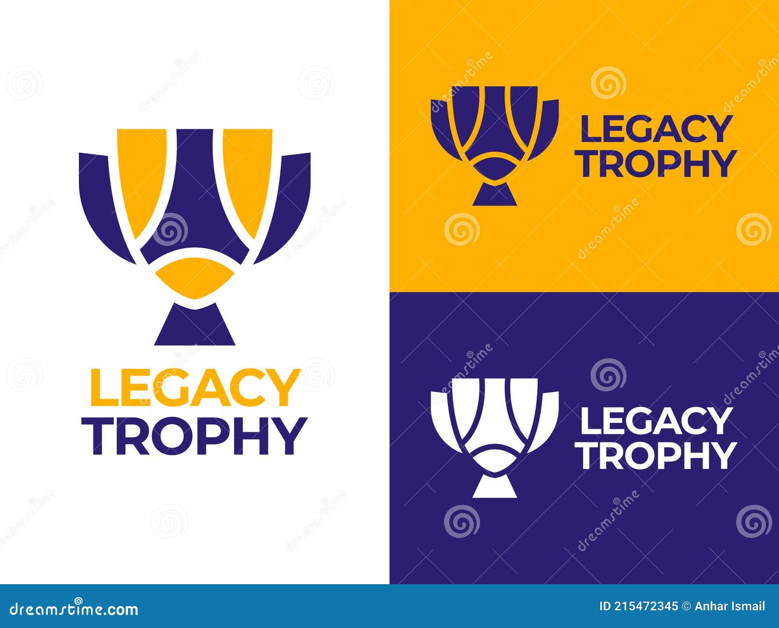 Legacy Trophy Logo stock vector. Illustration of vector - 215472345