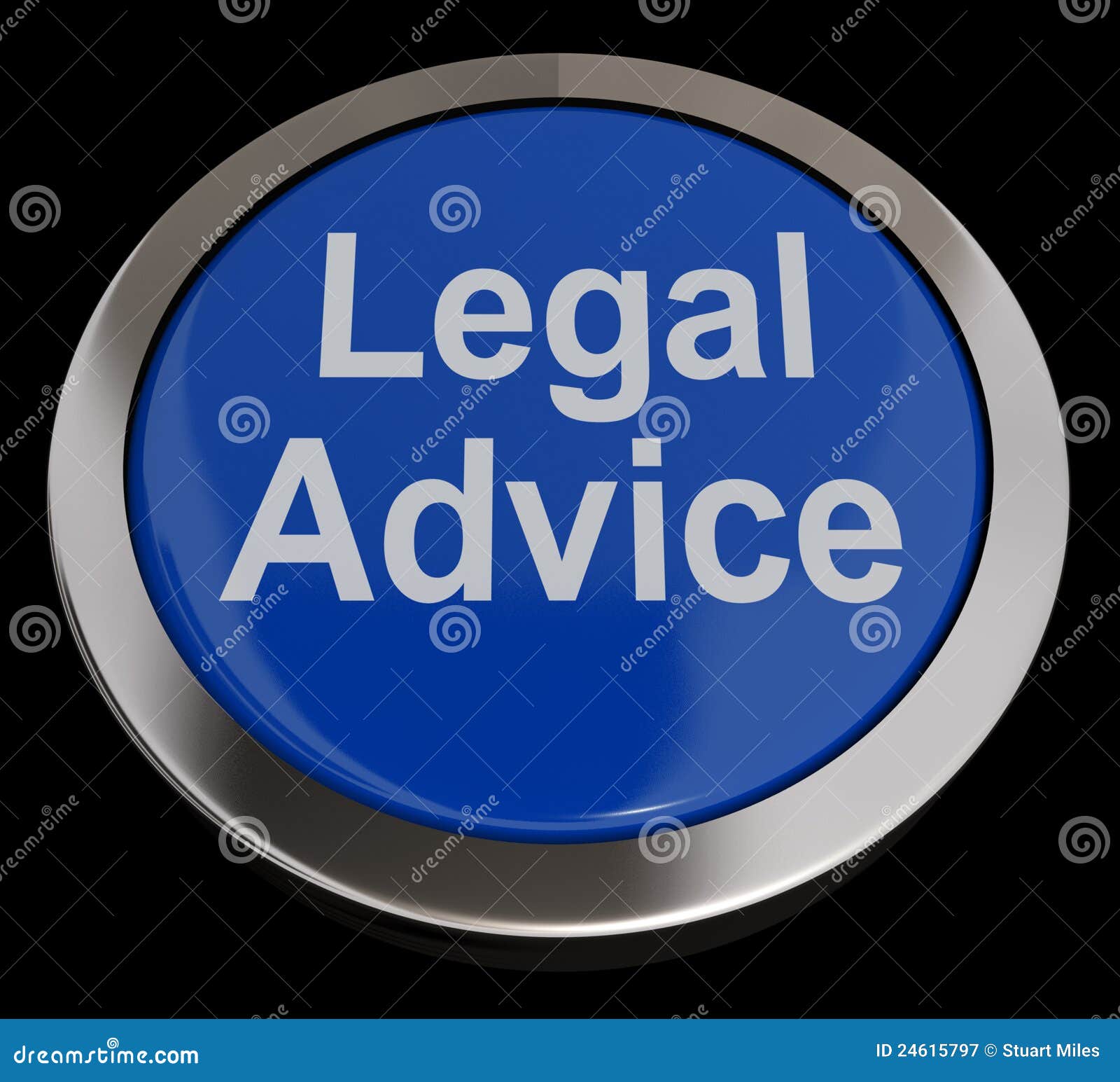 Legal Advice Button in Blue Stock Illustration - Illustration of ...