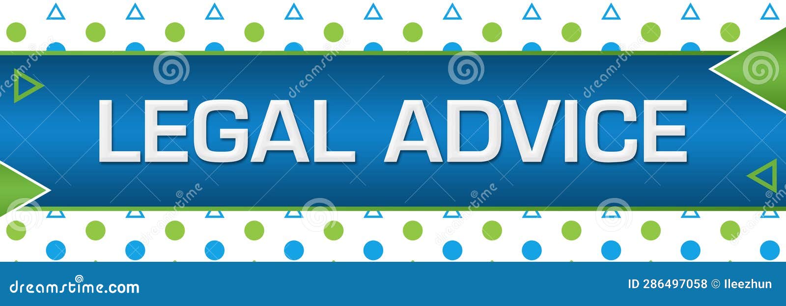 Legal Advice Green Blue Basic Shapes Triangles Horizontal Stock ...