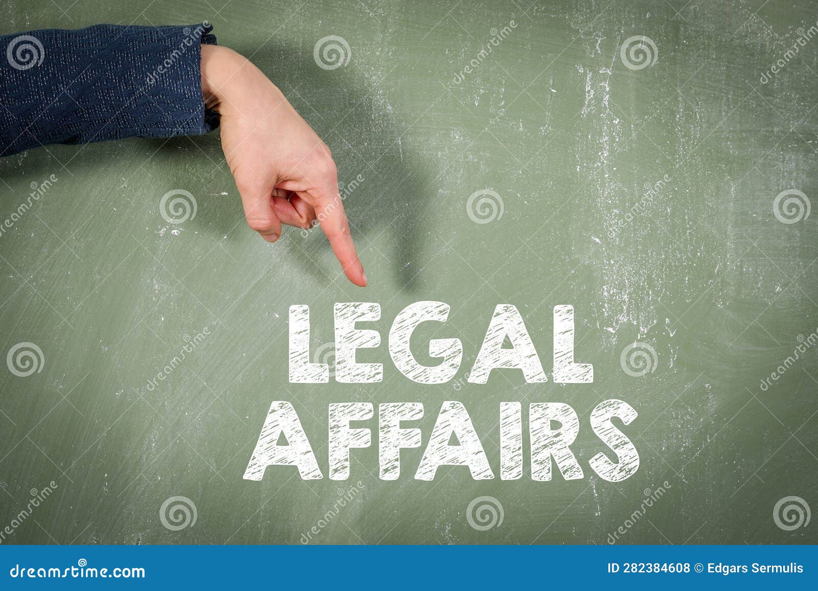 Legal Affairs. Text on a Green Chalk Board Stock Photo - Image of ...