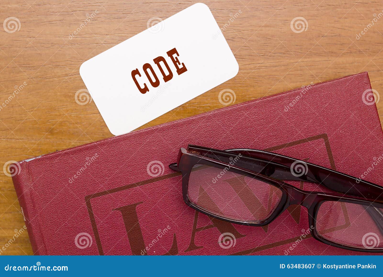 Legal Code - the Basis of Law Stock Image - Image of card, business ...