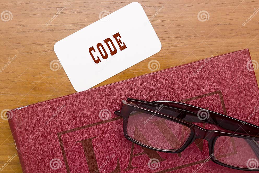 Legal Code - the Basis of Law Stock Image - Image of card, business ...