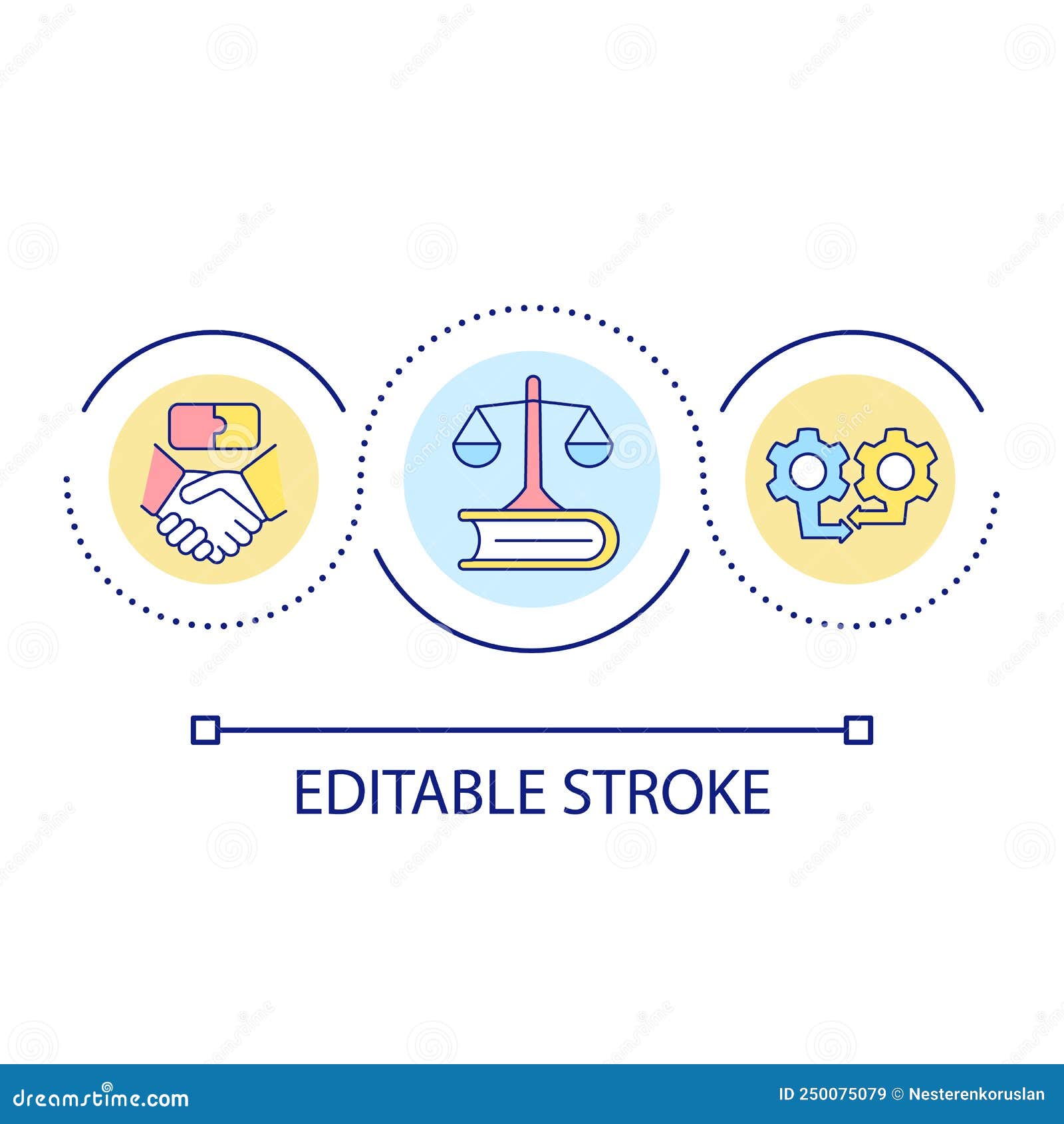 Statutory Merger Light Blue Concept Icon Vector Illustration