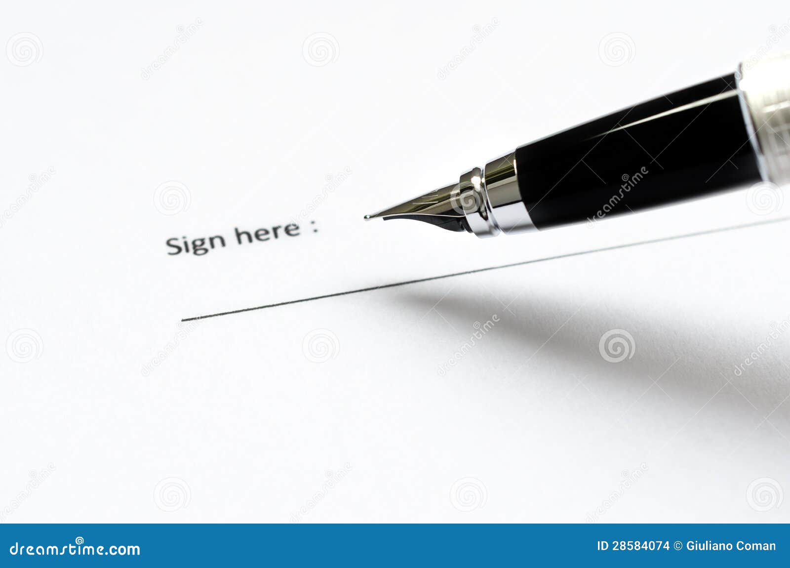 Legal Document Ready To Sign Stock Photo - Image of concept, file: 28584074