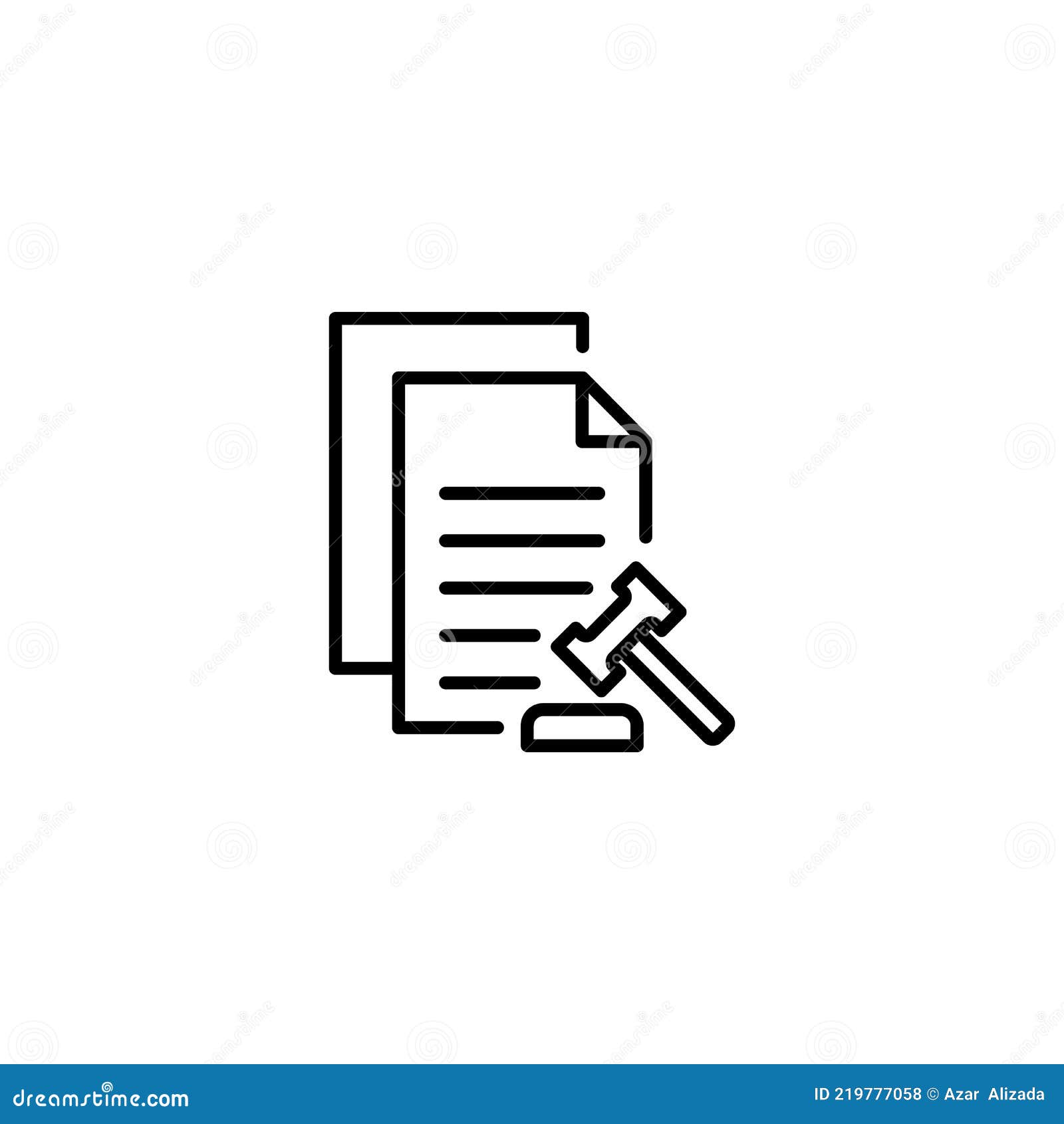 Legal Documents Icon Court Files Legal Evidence Symbol Can Be Used
