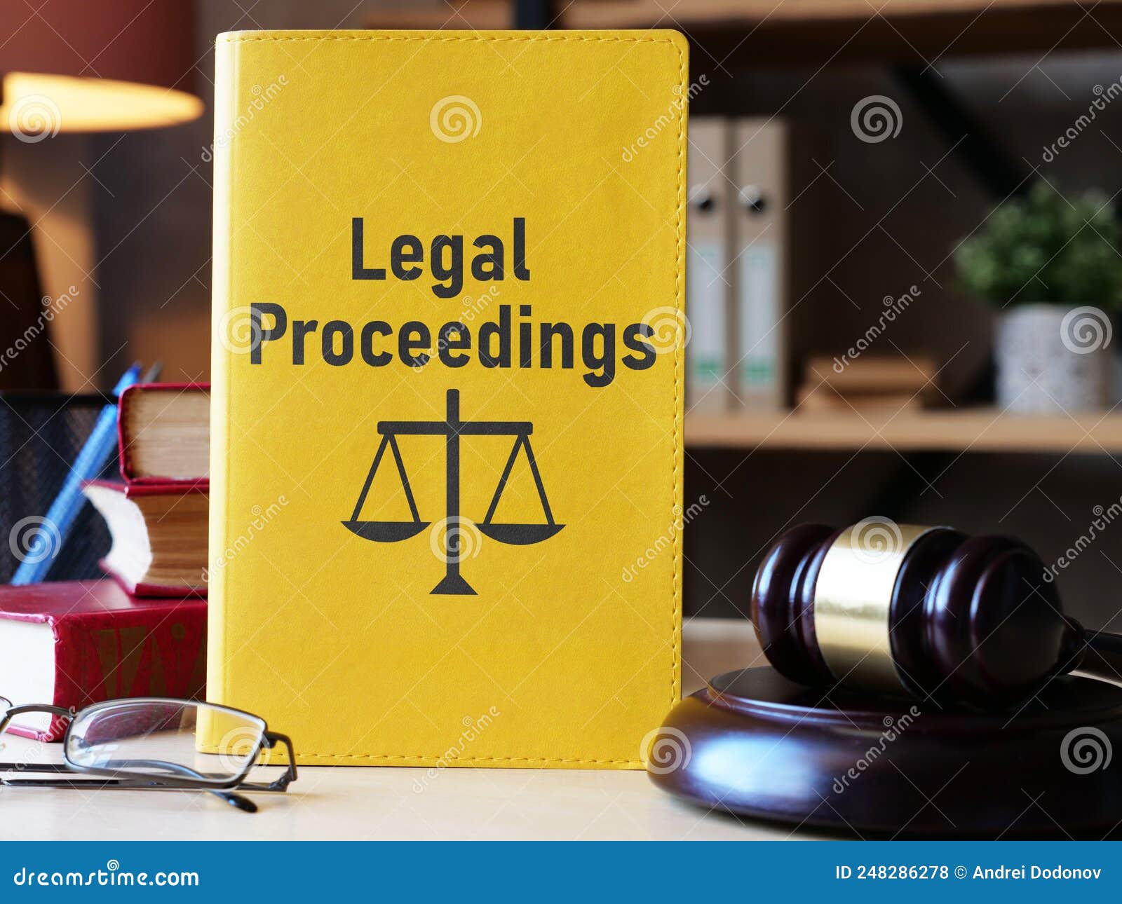 Legal Proceedings are Shown Using the Text Stock Photo - Image of ...