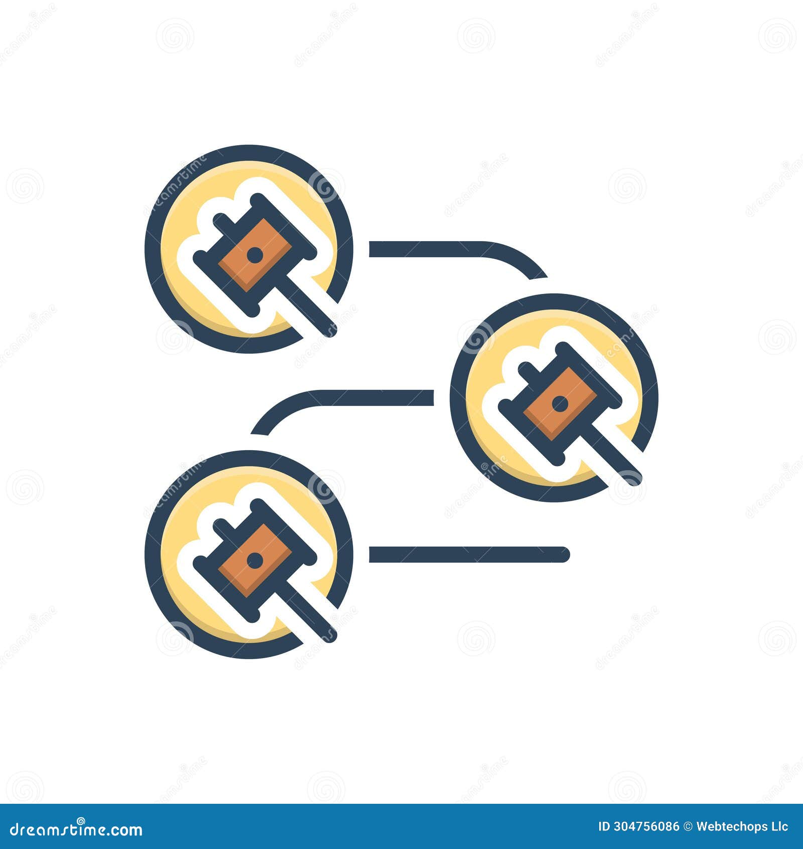 Color Illustration Icon for Legal Process, Legal and Lawful Stock ...