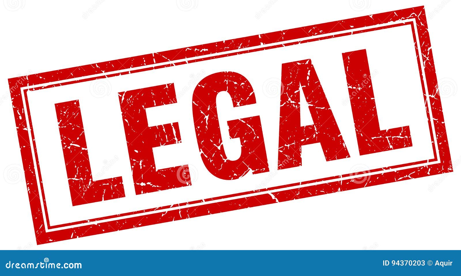 Legal Red Grunge Square Stamp Stock Vector - Illustration of vector ...