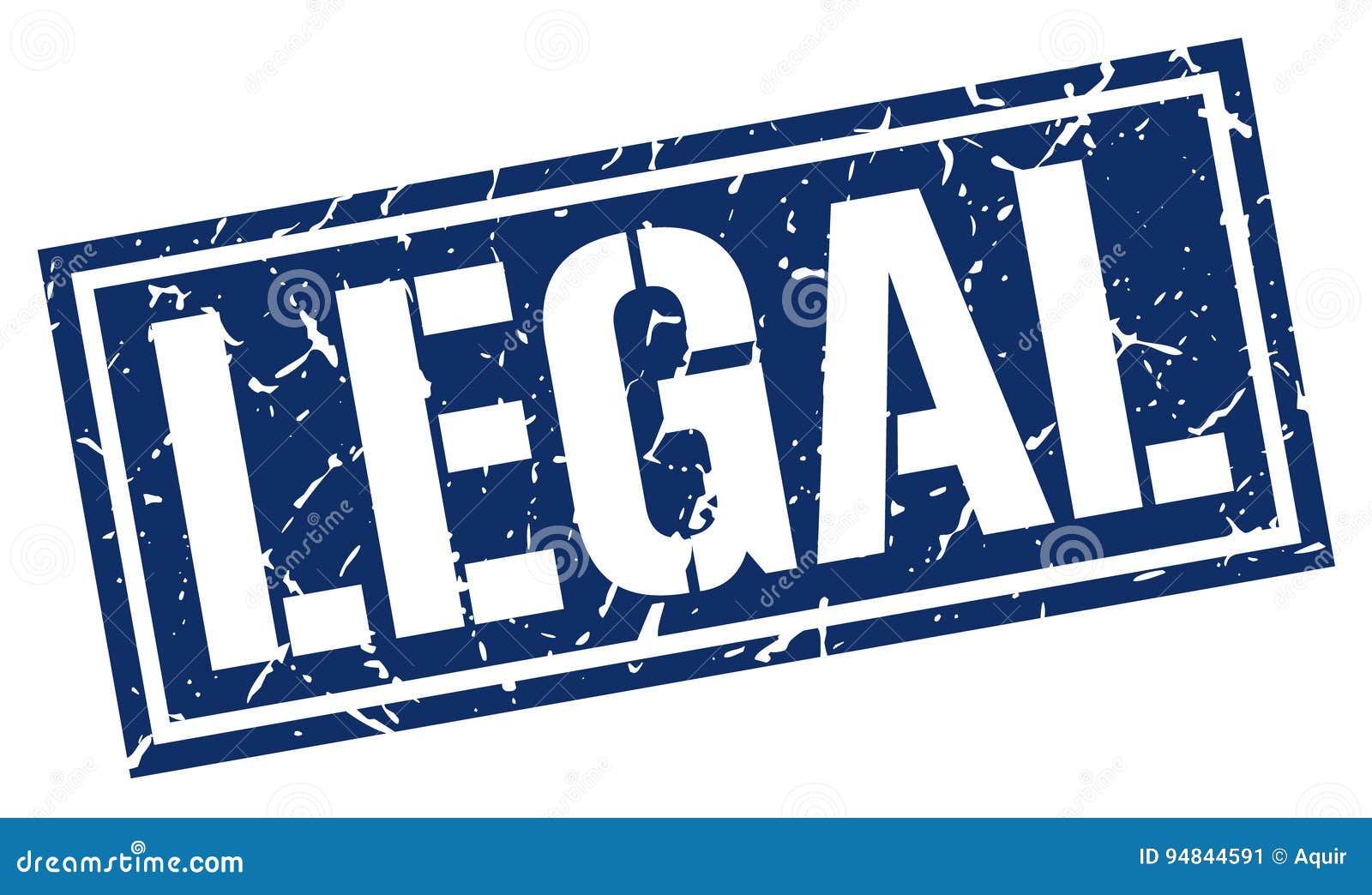 Legal square grunge stamp stock vector. Illustration of square - 94844591