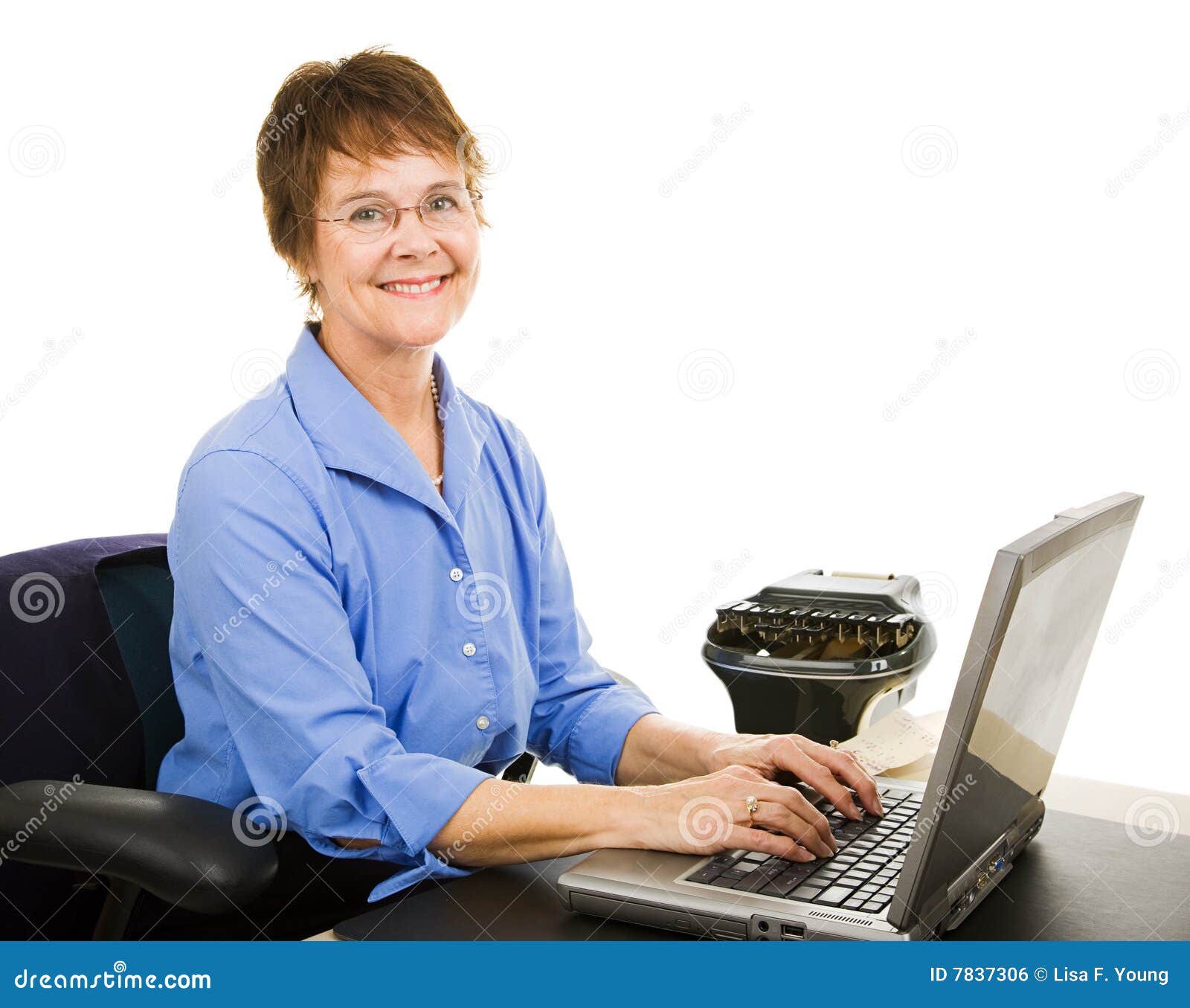 Legal Transcriptionist stock photo. Image of isolated - 7837306