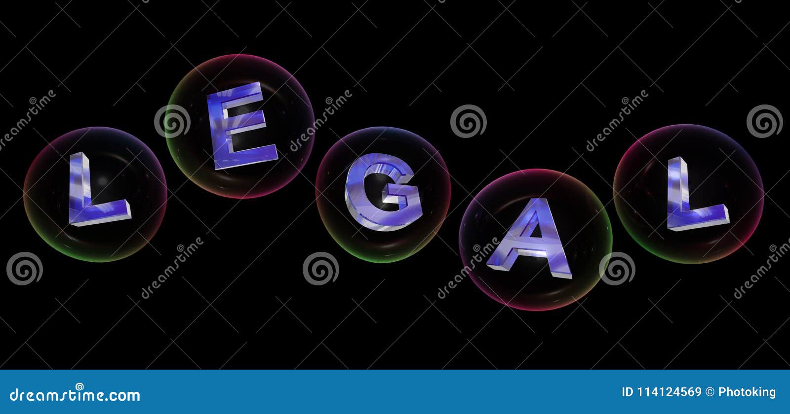 The legal word in bubble stock illustration. Illustration of governance ...