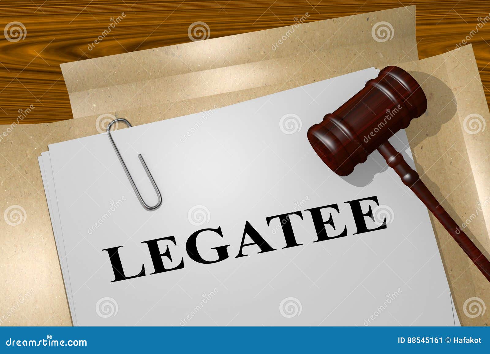 Legatee - legal concept stock illustration. Illustration of document ...