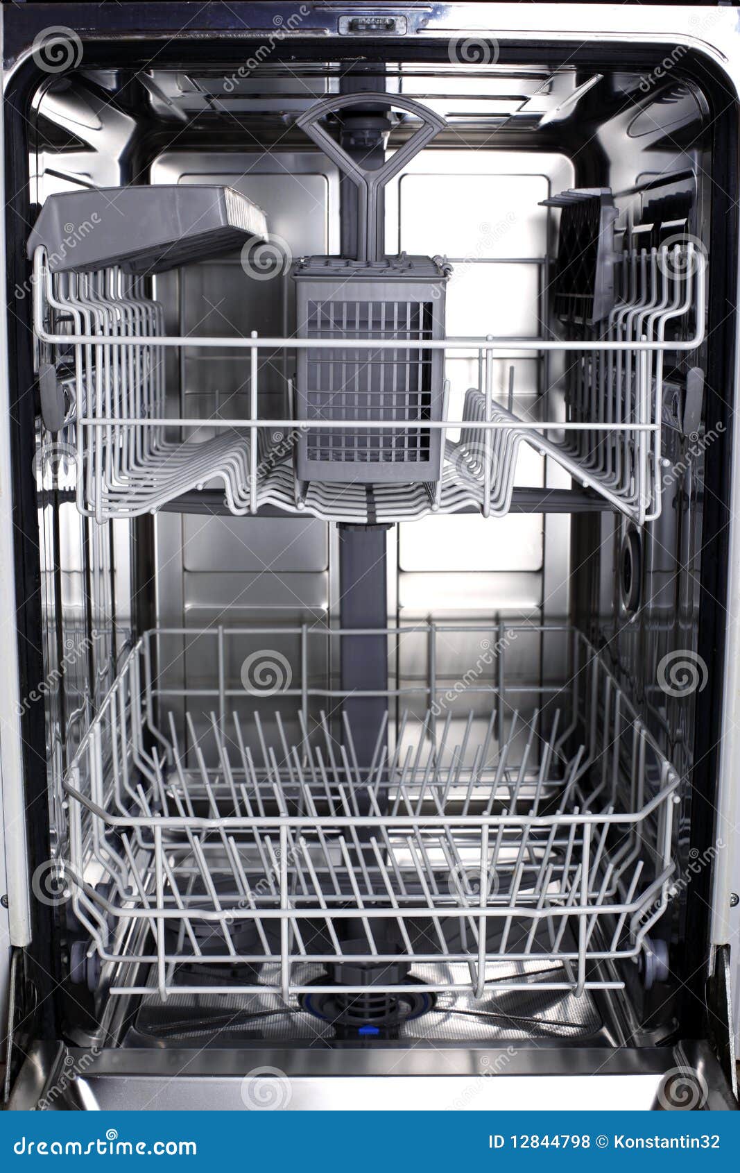 Lege afwasmachine stock foto. Image of metaal, machine - 12844798