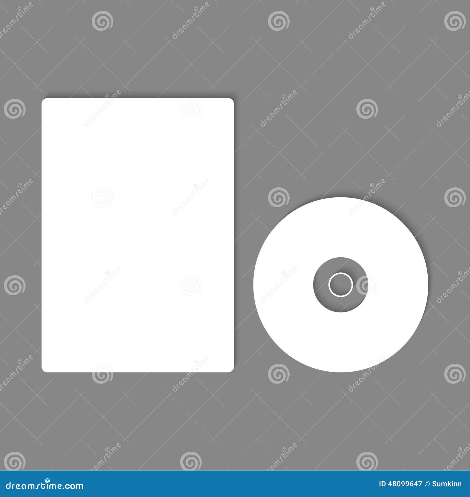Lege CD, DVD-spot omhoog vector illustratie. Illustration of ...