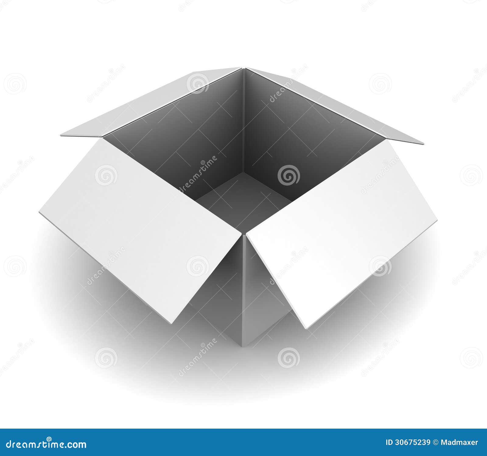 Lege doos stock illustratie. Illustration of element - 30675239