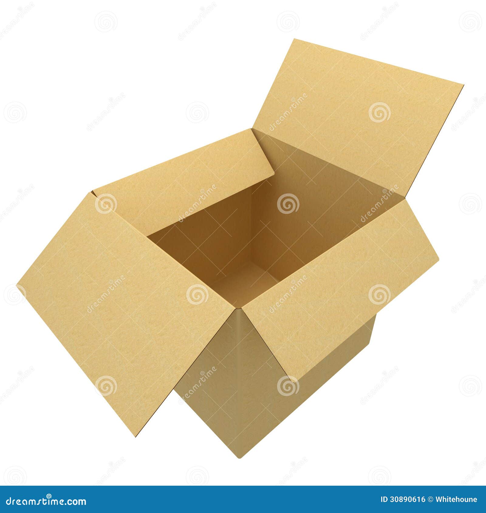 Lege doos stock illustratie. Illustration of voorwerp - 30890616