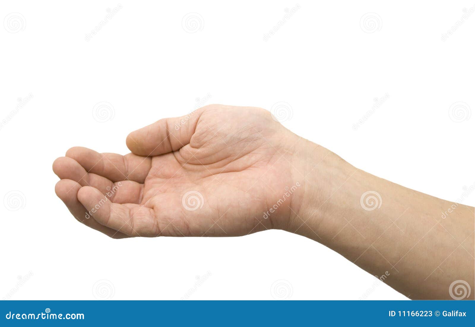 Lege hand stock afbeelding. Image of geïsoleerd, hulp - 11166223