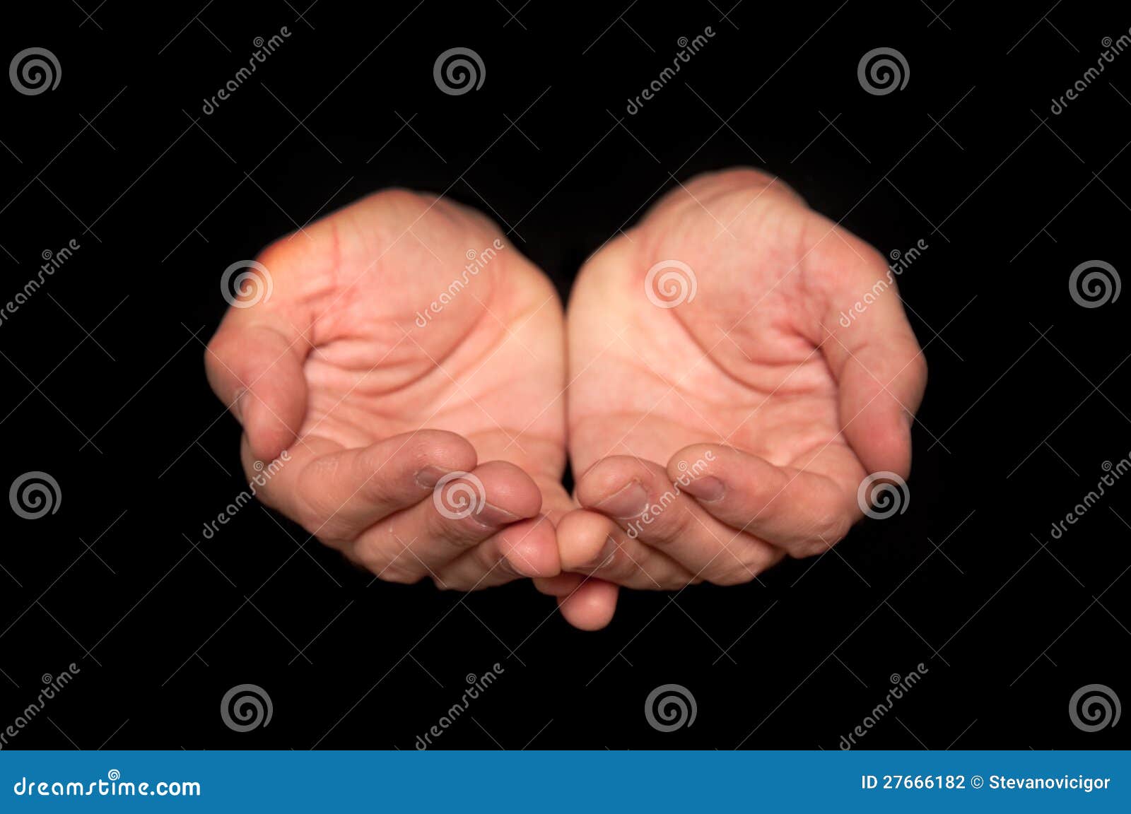 Lege handen stock foto. Image of geven, kaukasisch, persoon - 27666182