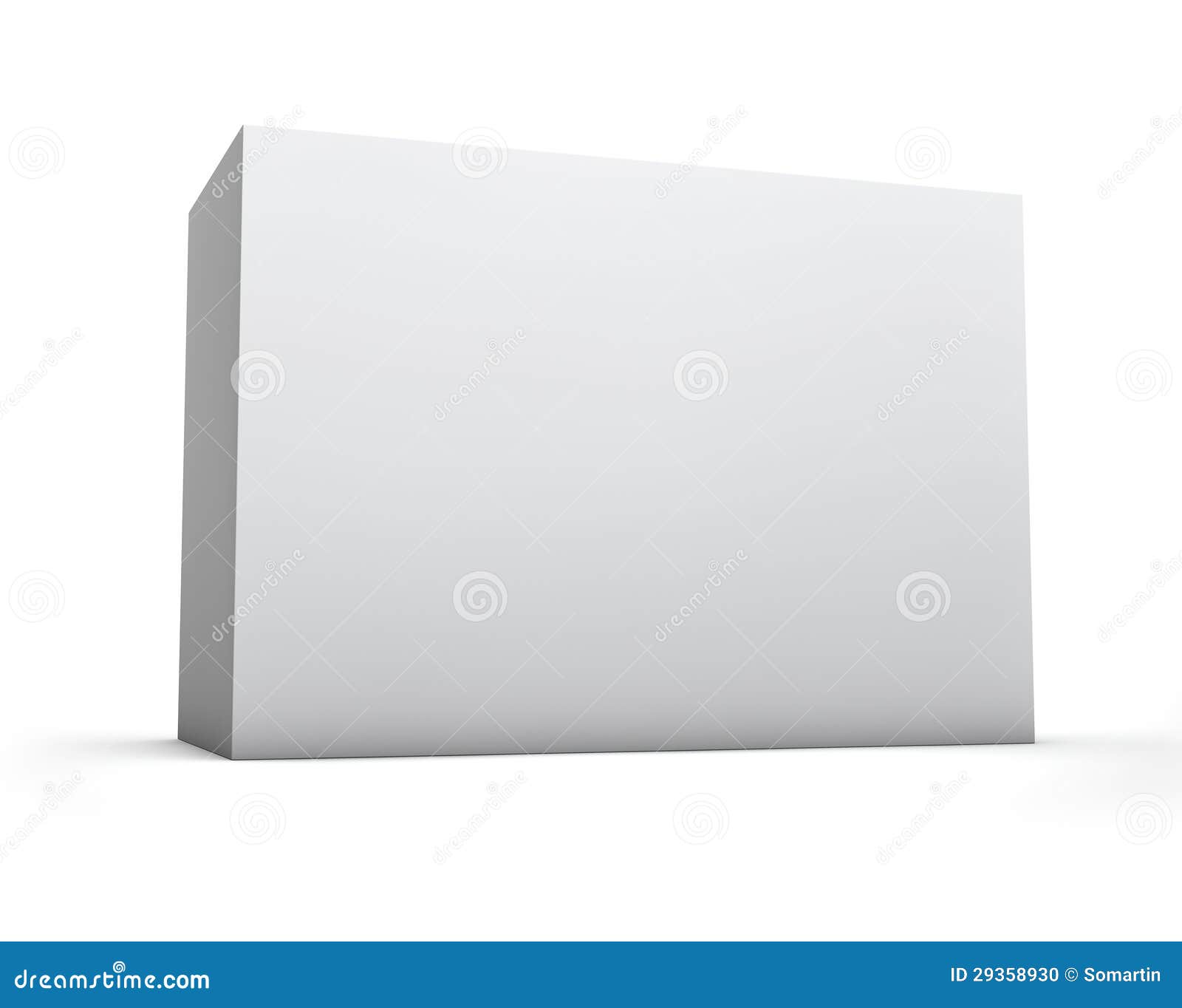 Lege Horizontale Doos stock illustratie. Illustration of ruimte - 29358930