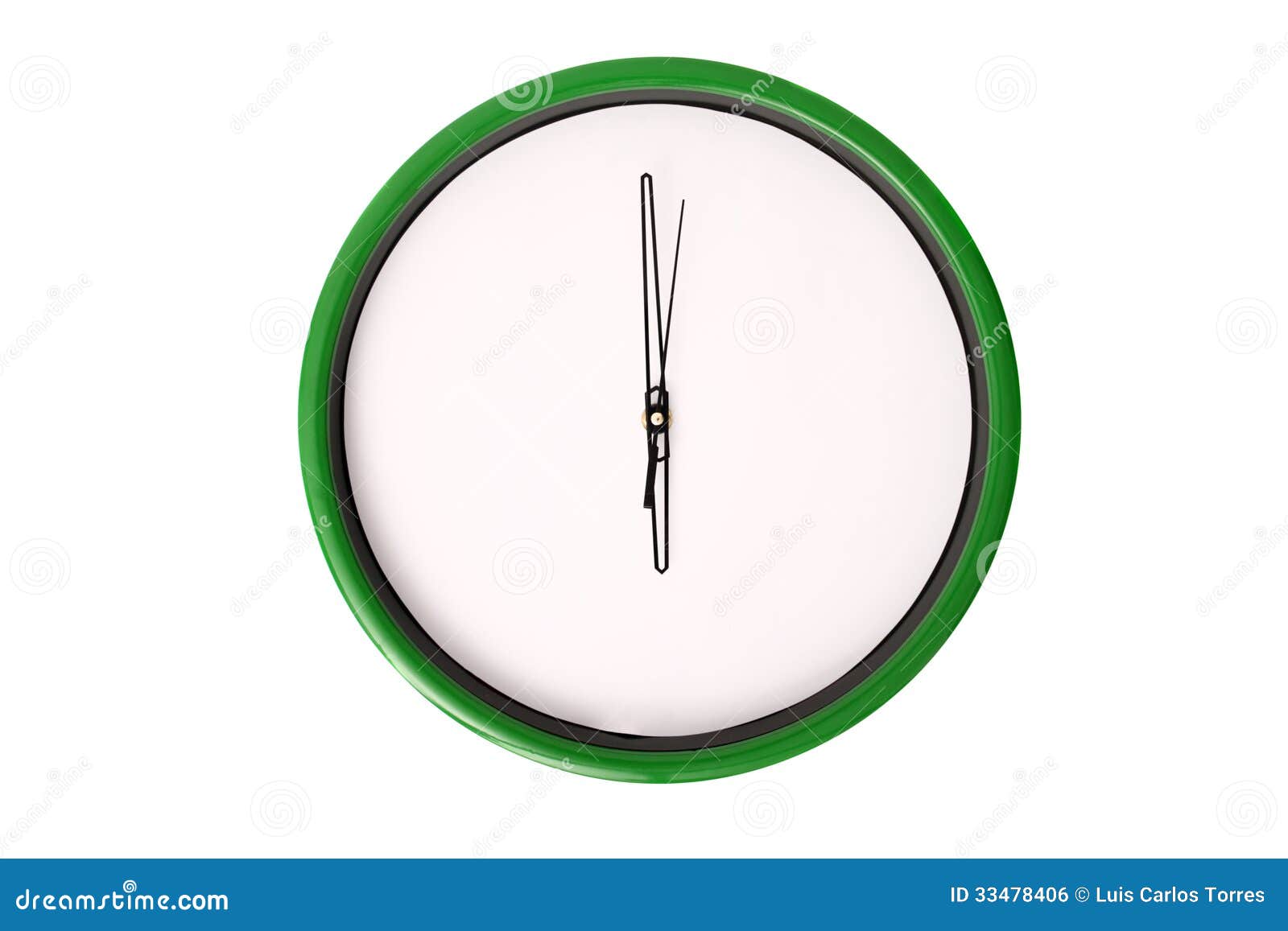 Lege klok serie - 6 uur. stock foto. Image of tijd, notulen - 33478406