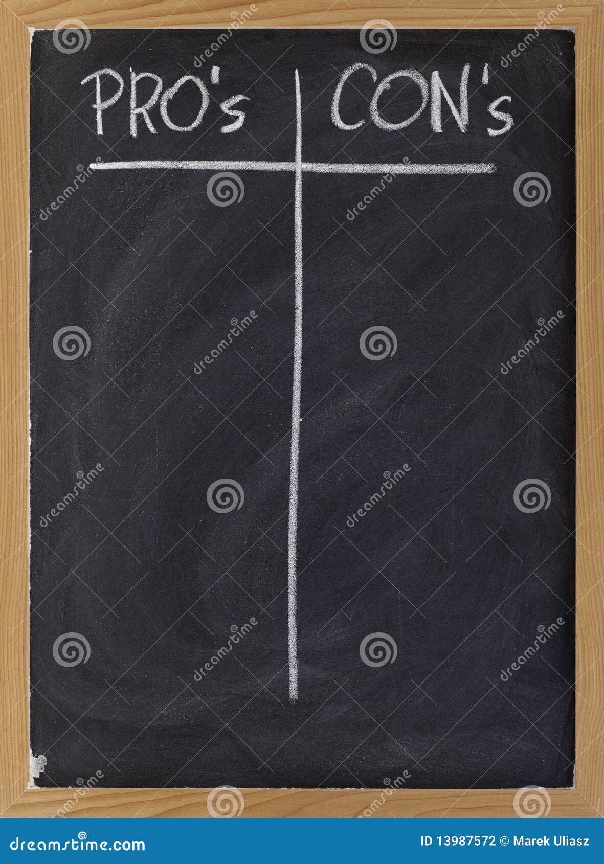 Lege Lijst Van Pro En Contraargumenten Stock Foto - Image of oppositie ...