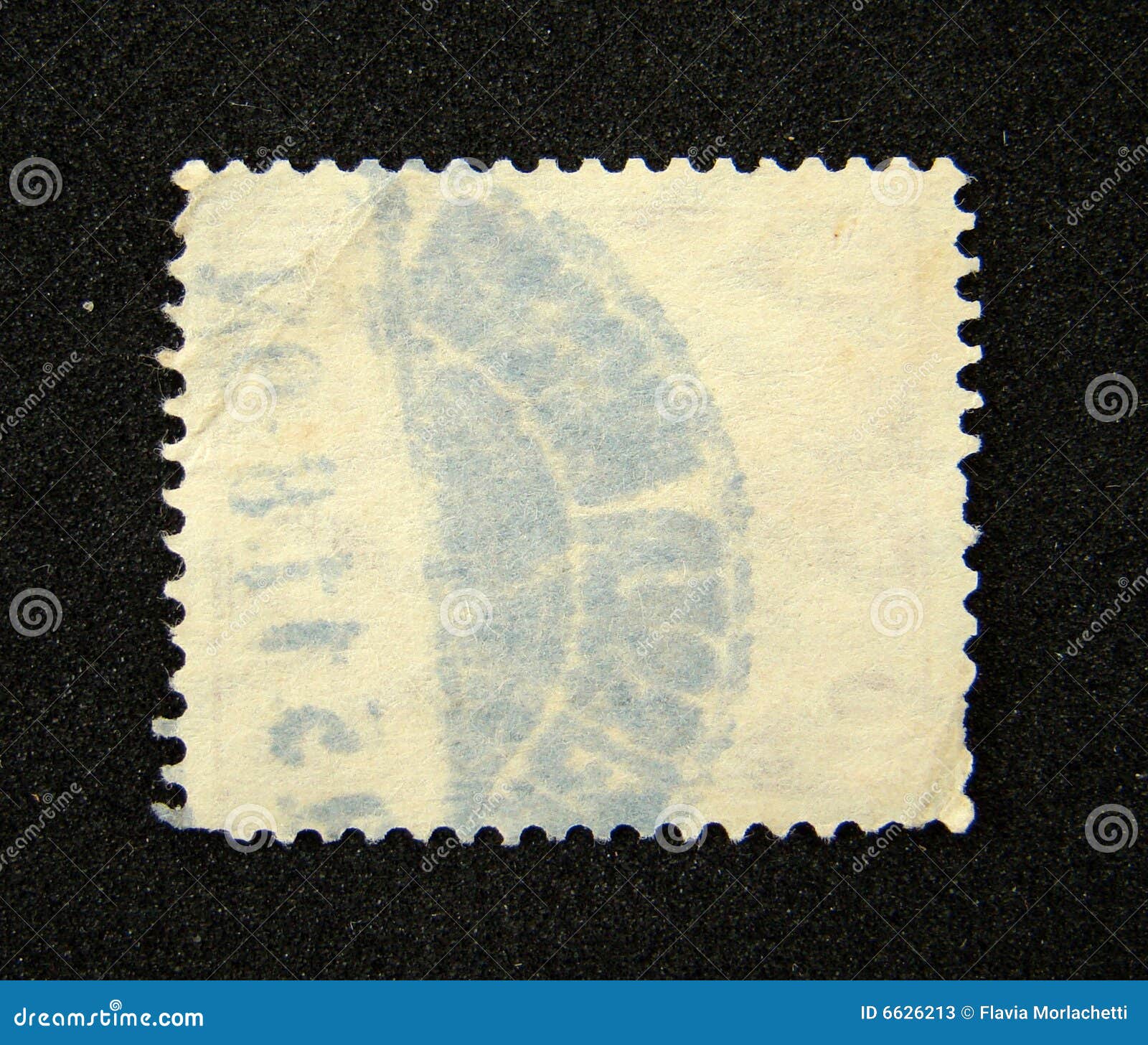 Lege Postzegel Met Poststempel Stock Afbeelding - Image of liefdevol ...