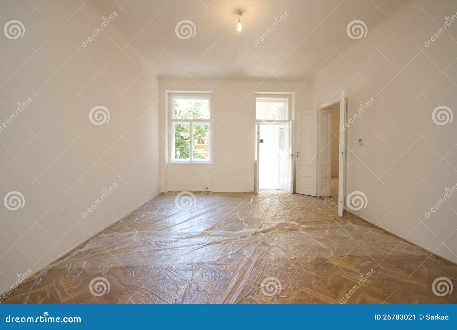 Lege ruimte stock afbeelding. Image of parquetrie, ruimte - 26783021