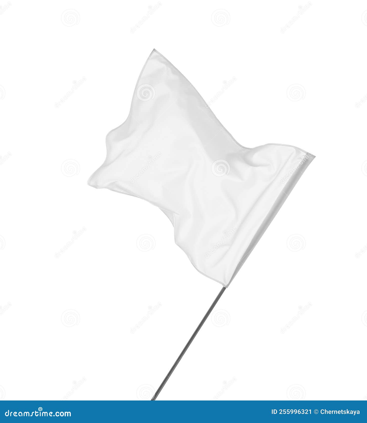 Lege Vlag Op Wit Geïsoleerd. Model Stock Afbeelding - Image of leeg ...