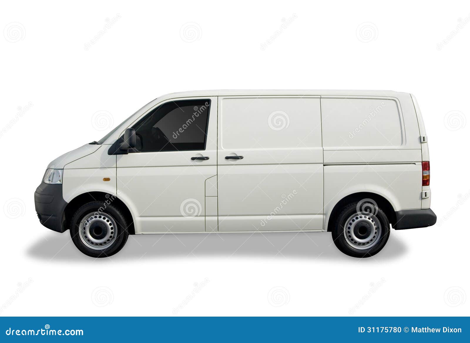 Lege witte bestelwagen stock foto. Image of transport - 31175780