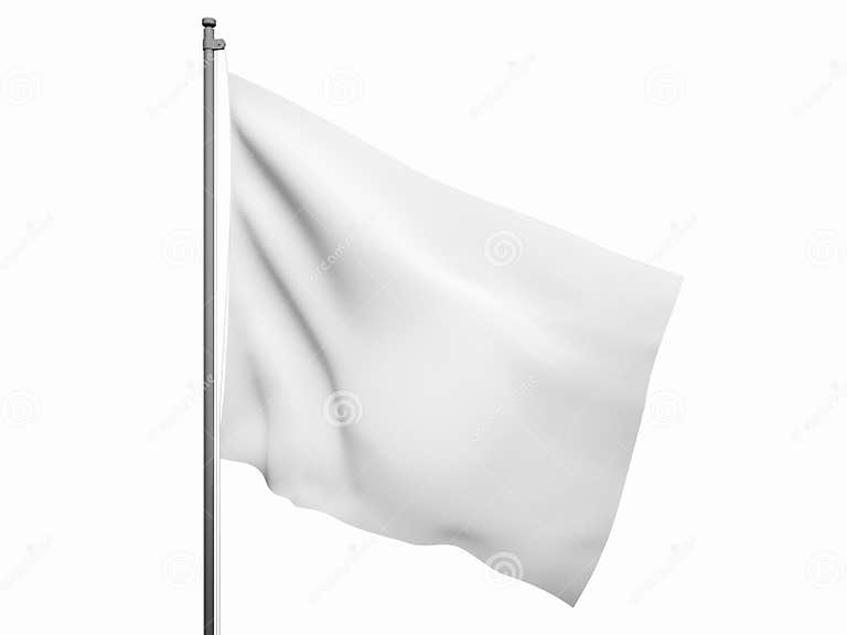 Lege witte vlag stock illustratie. Illustration of spatie - 39120924