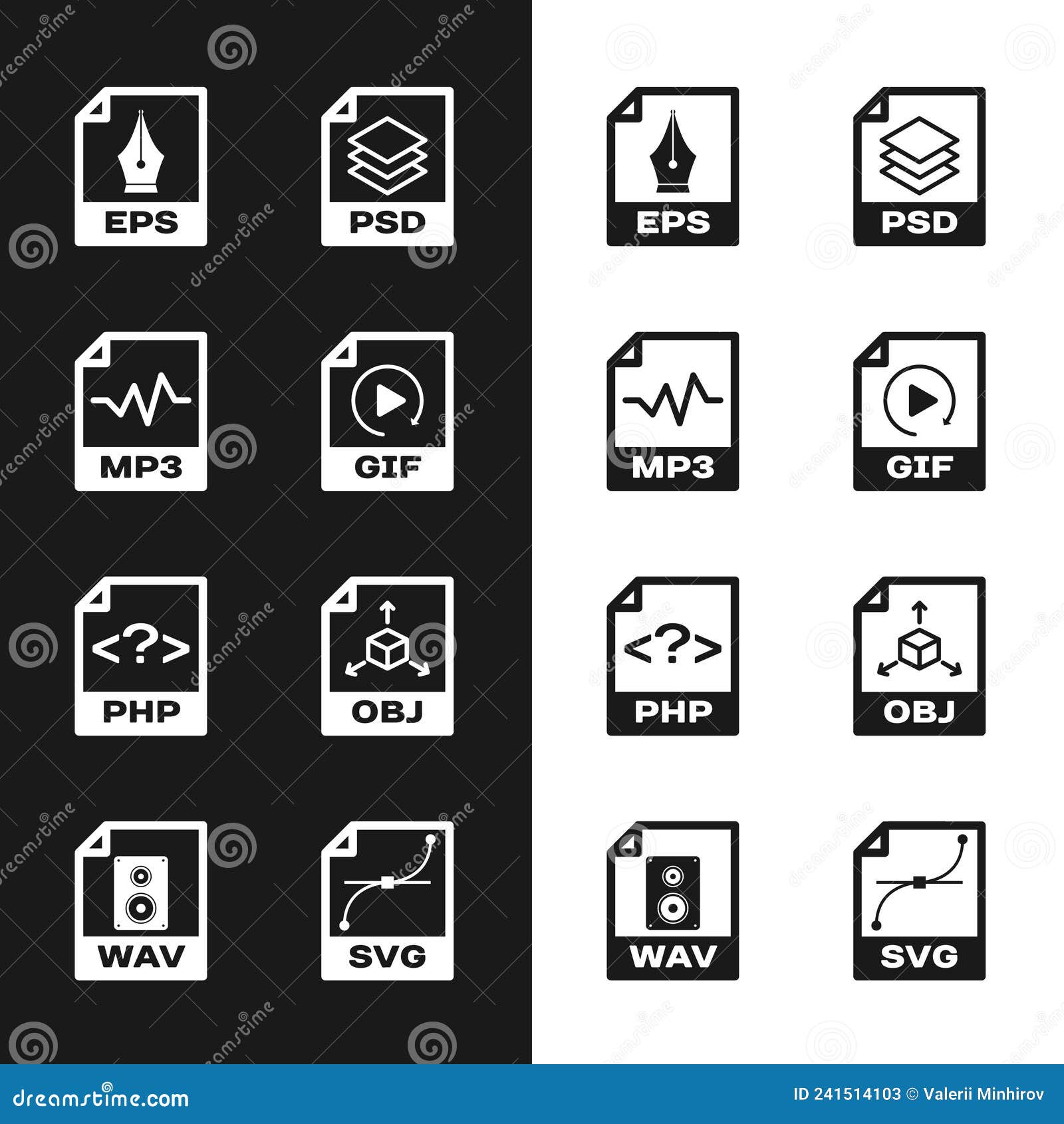 Legen Gif-Datei Dokument Mp3 Eps Psd Php Und Obj Symbol. Vektor Vektor ... Legen Gif-Datei Dokument Mp3 Eps Psd Php Und Obj Symbol. Vektor Vektor ...