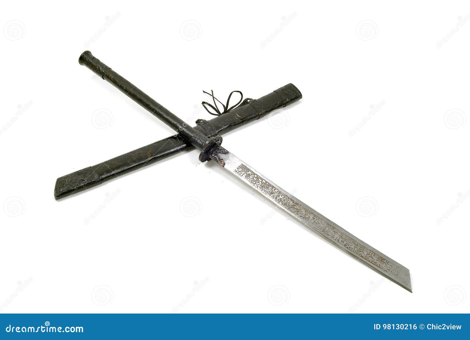 Ancient Samurai Sword With Sword Sheath Royalty-Free Stock Photography ...